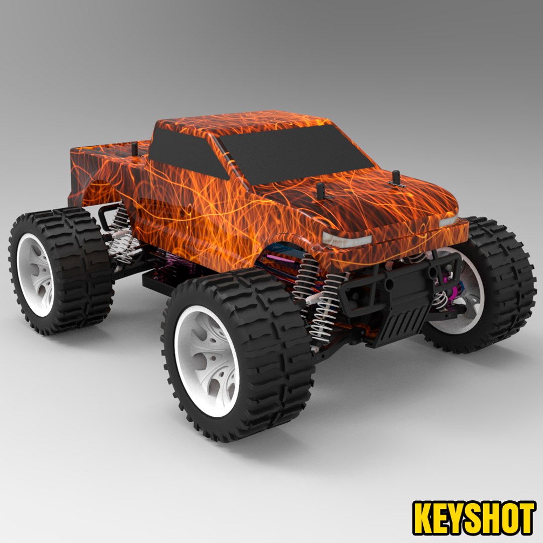 3d Model Rc Road Truck