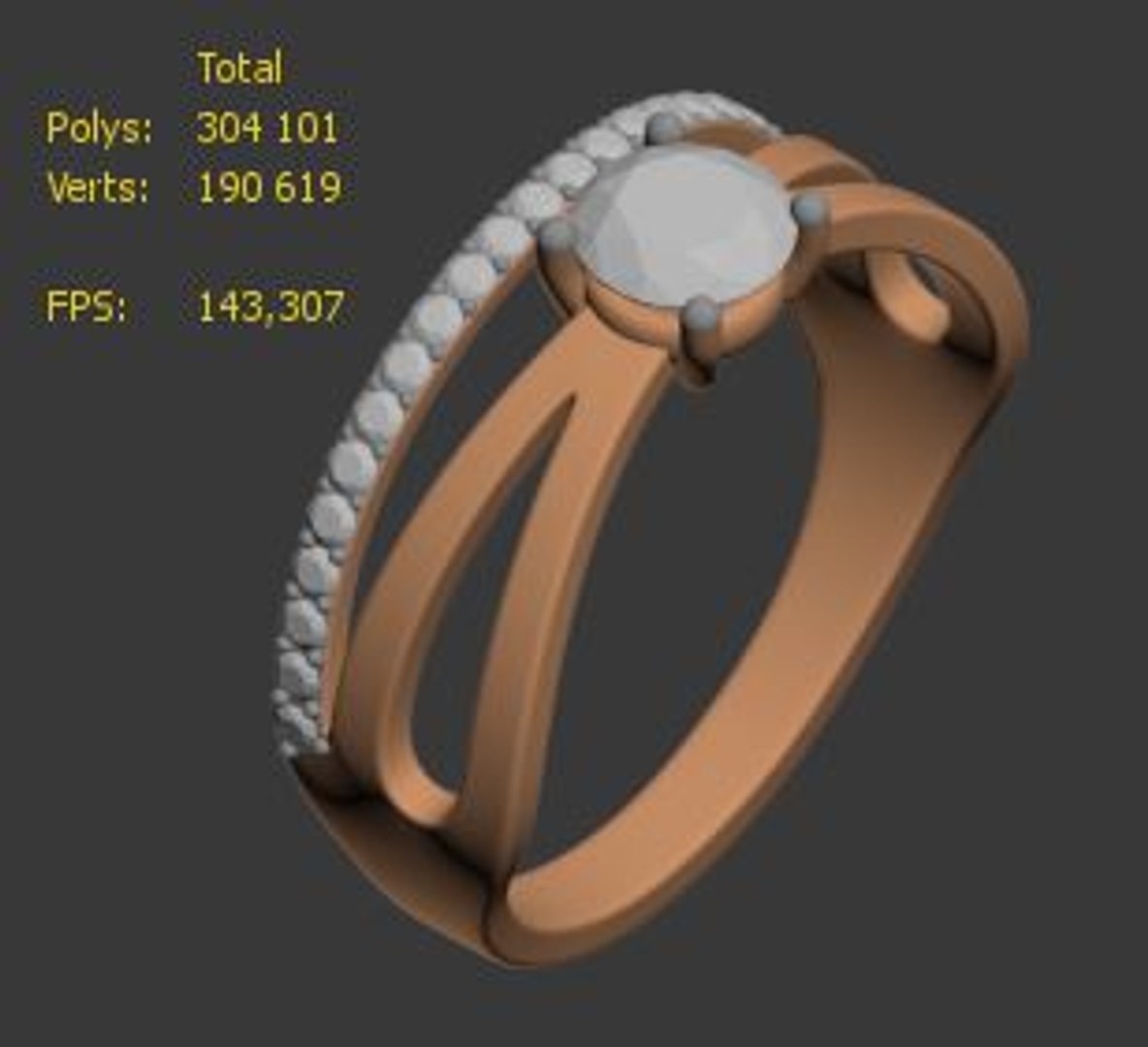 Gold Ring 3D Model - TurboSquid 1466863