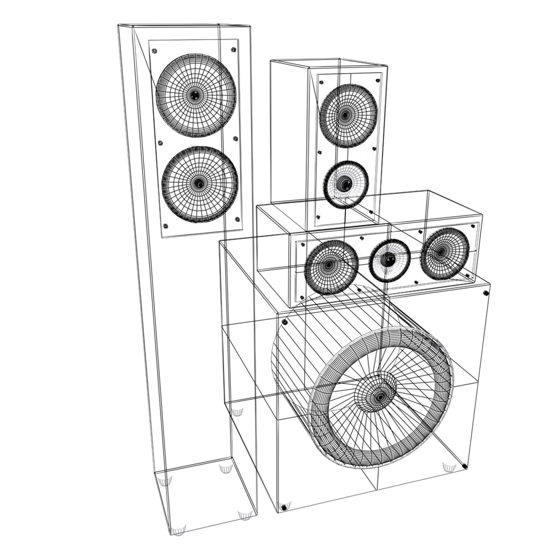 Subwoofer Woofer 3D - TurboSquid 1236887