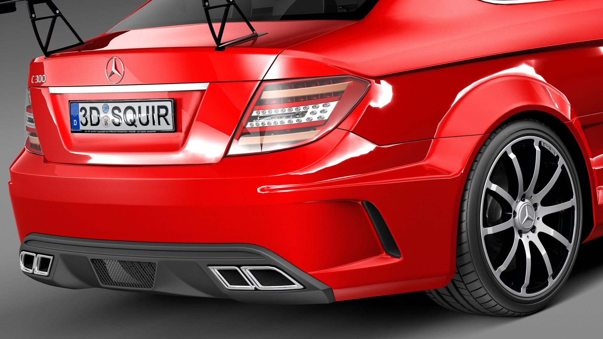 3d Model Of Mercedes Benz C63 Amg