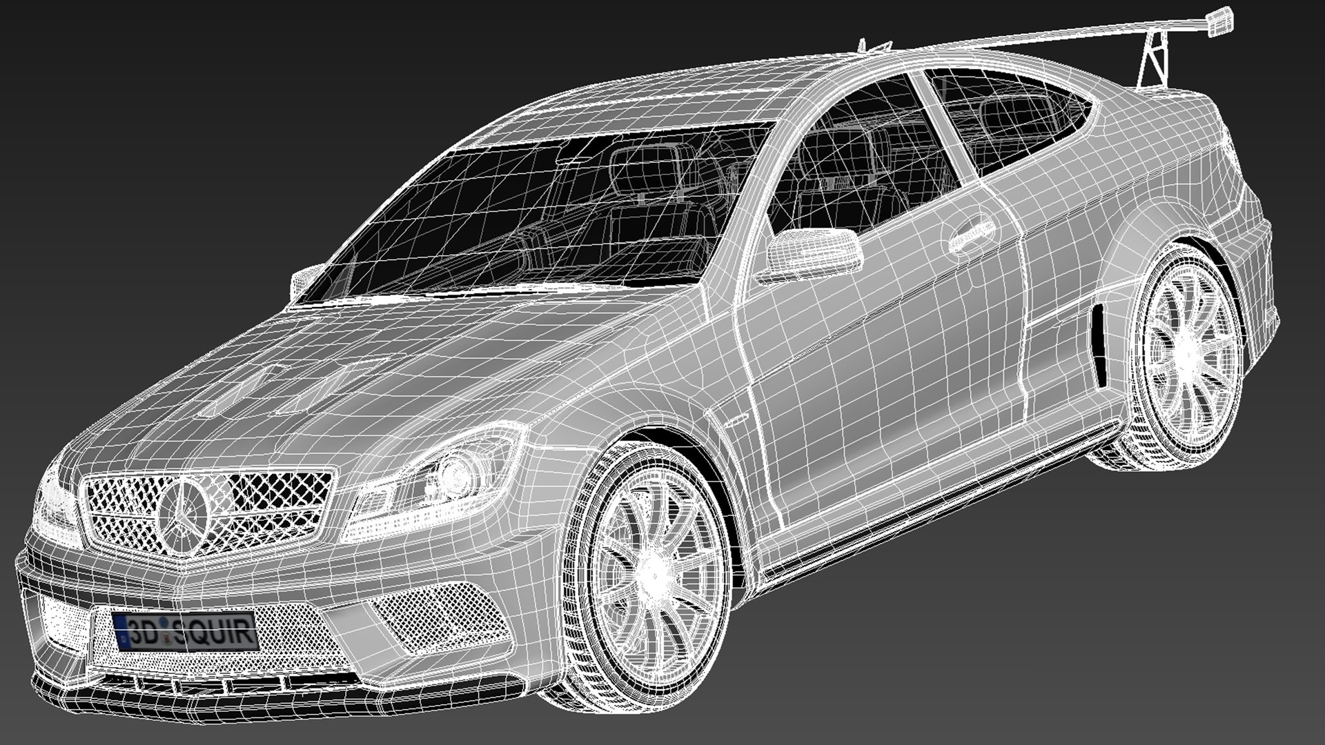 3d Model Of Mercedes Benz C63 Amg