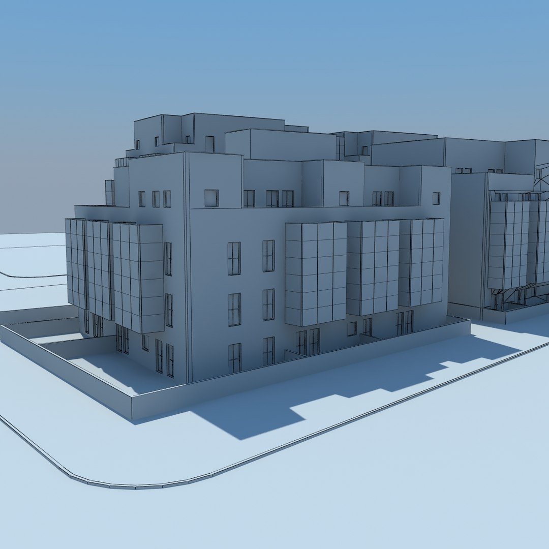 3d model buildings 1 3