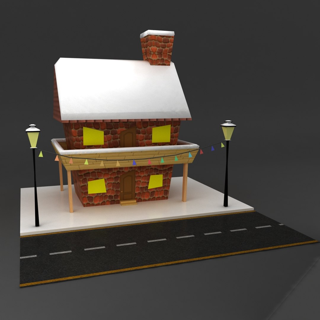 modular snow house 3d max