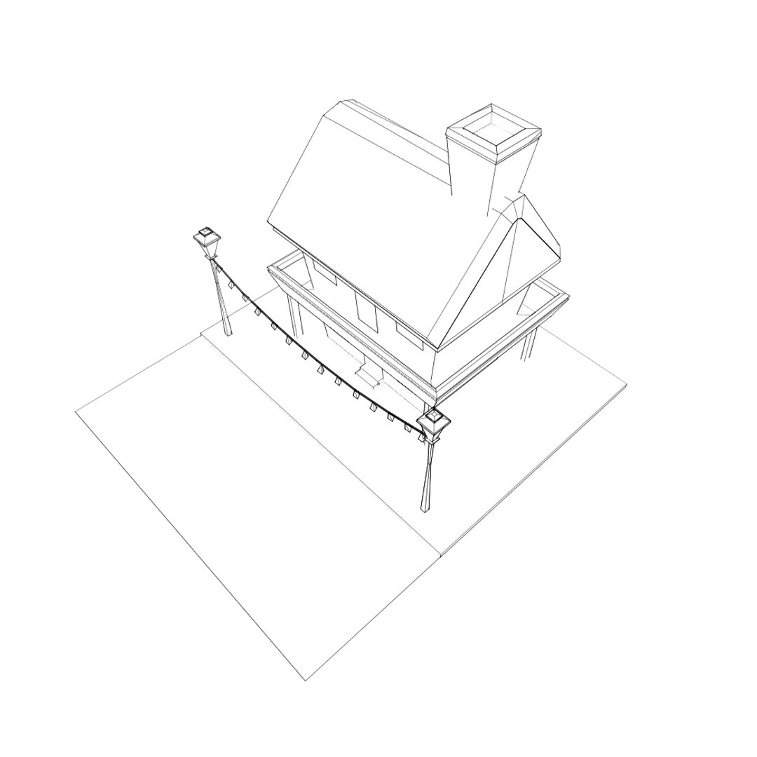 modular snow house 3d max
