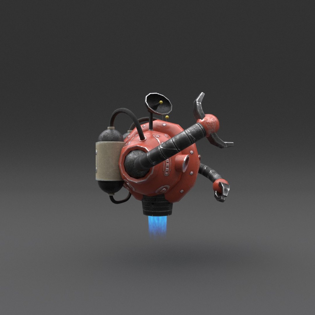 3D Robot Blender Rigged Model - TurboSquid 1288413