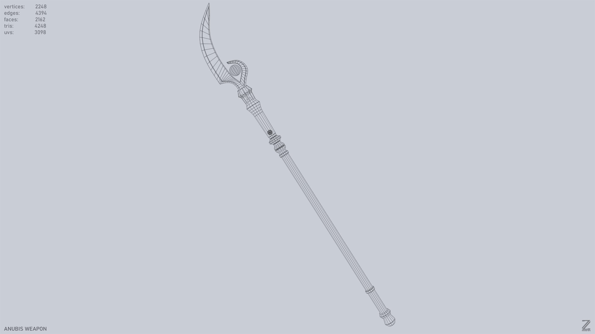 Anubis Weapon 3D - TurboSquid 2205351