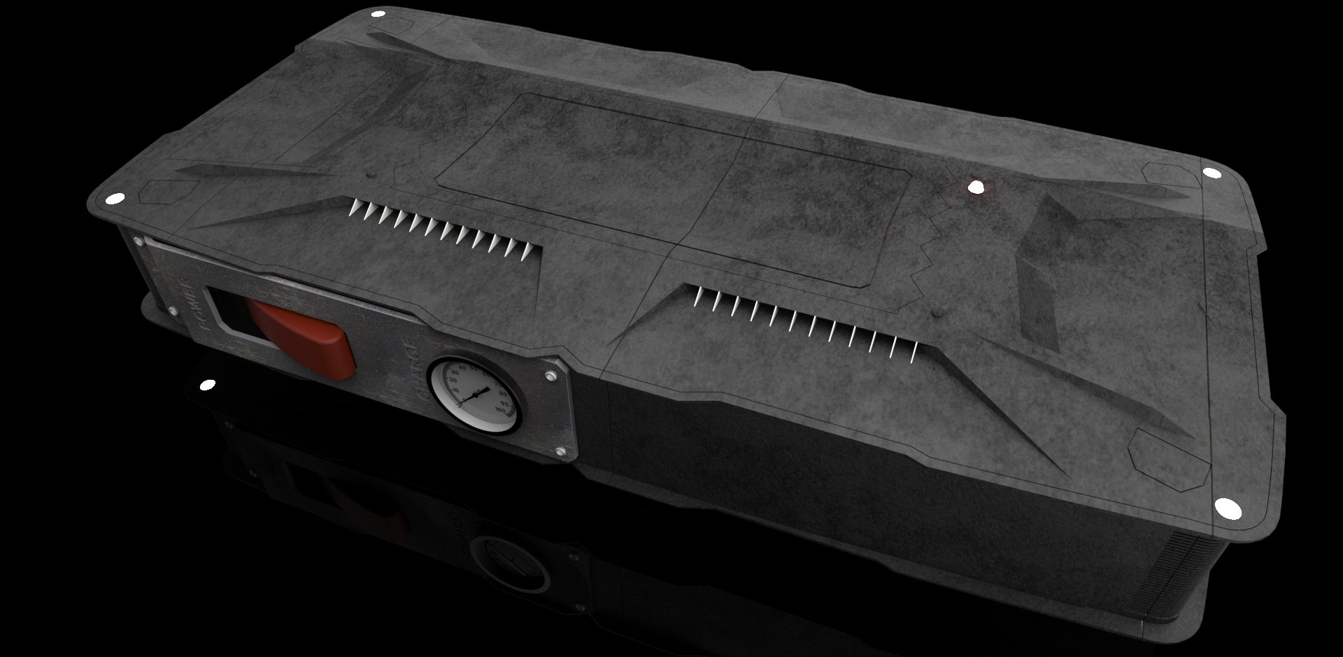 3d model concept battery case