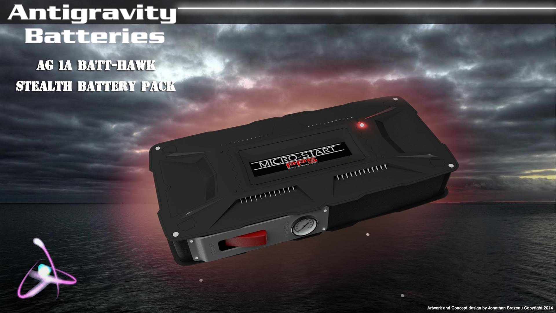 3d model concept battery case