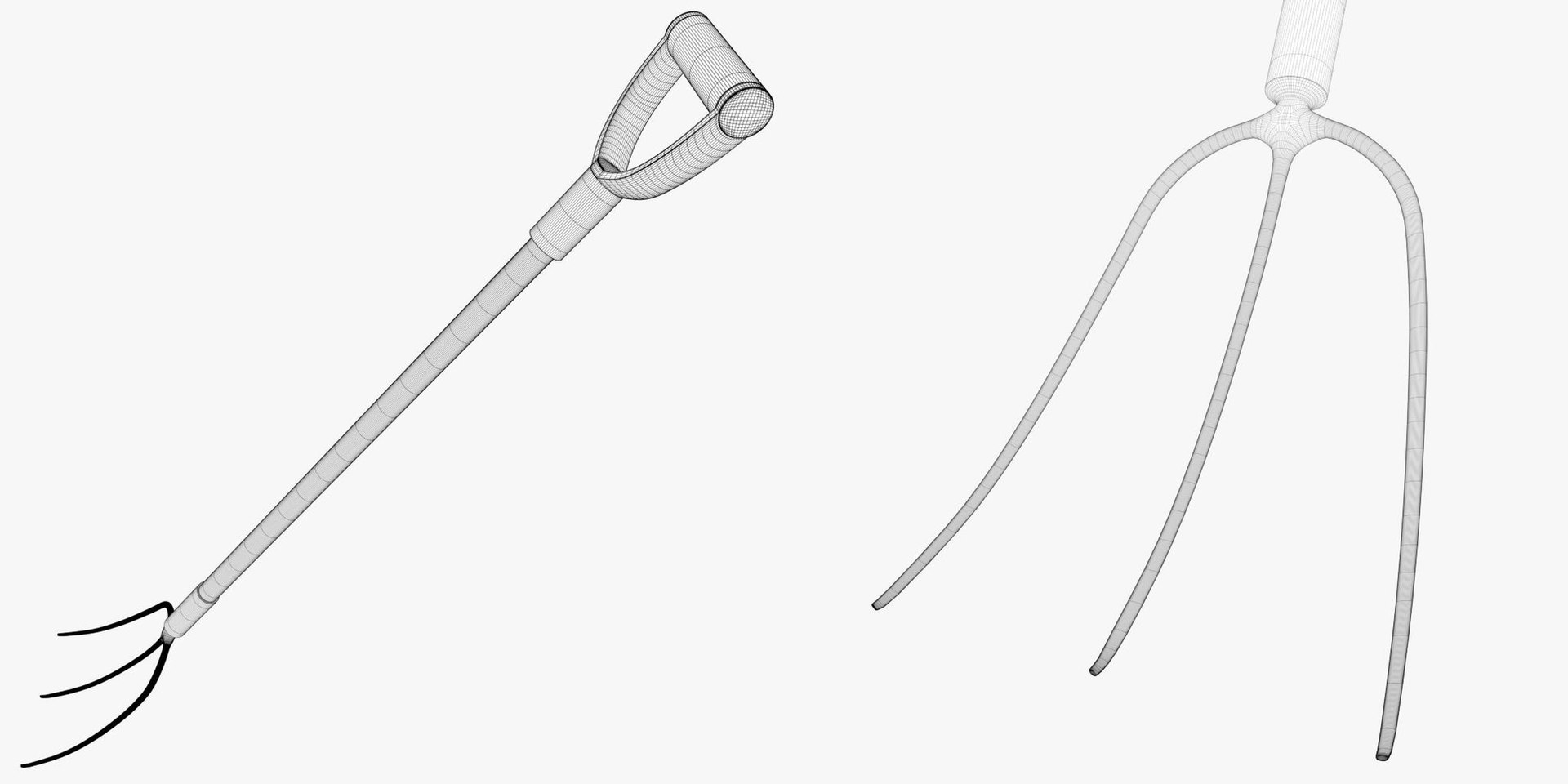 Three-tined Pitchfork 3D Model - TurboSquid 1525186