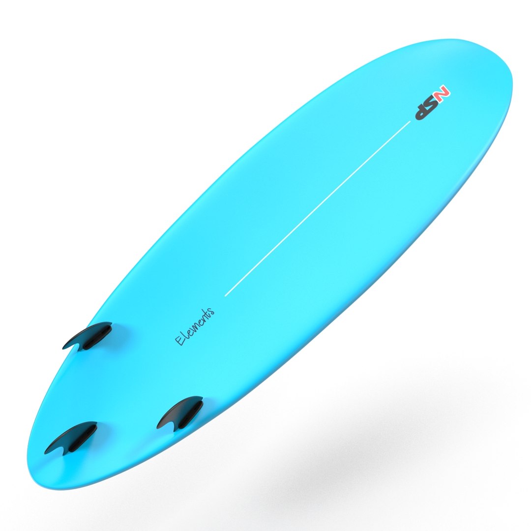 3d Model Surfboard Funboard