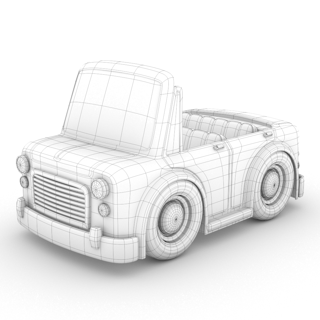 cartoon car pack 03 3d ma