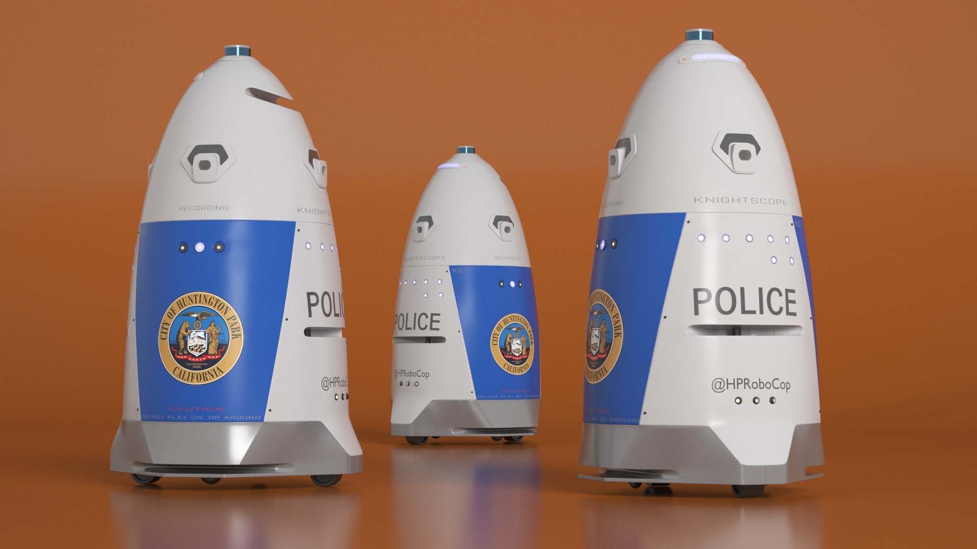 K5 Autonomous Police Surveillance Robot 3D - TurboSquid 2312412