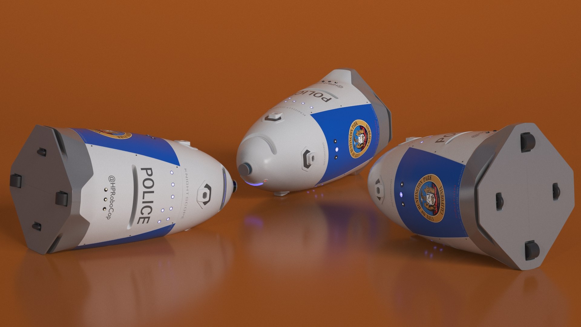 K5 Autonomous Police Surveillance Robot 3D - TurboSquid 2312412