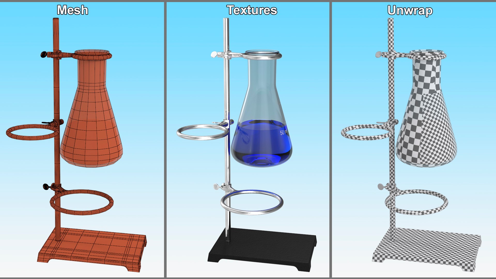Ring Stand Flask 3D Model - TurboSquid 2153045