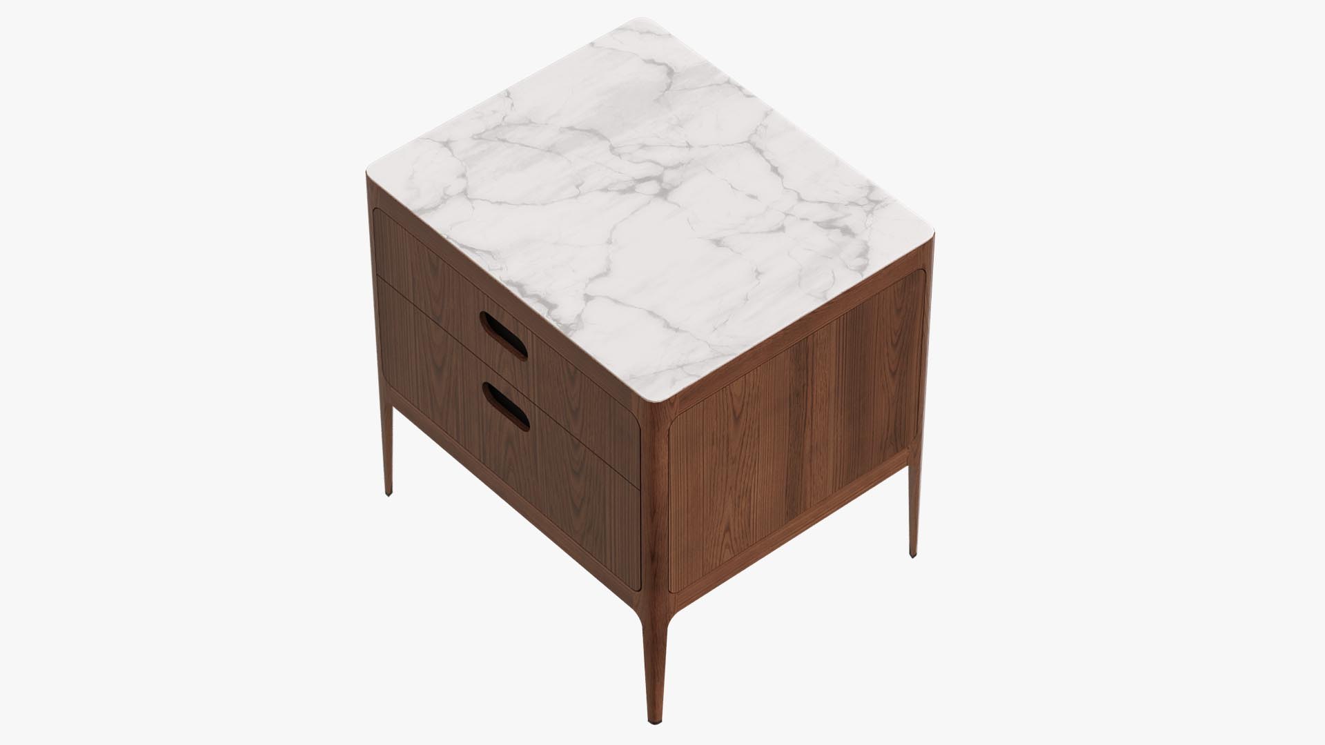 Radius Drawer Nightstand Model - TurboSquid 1576068