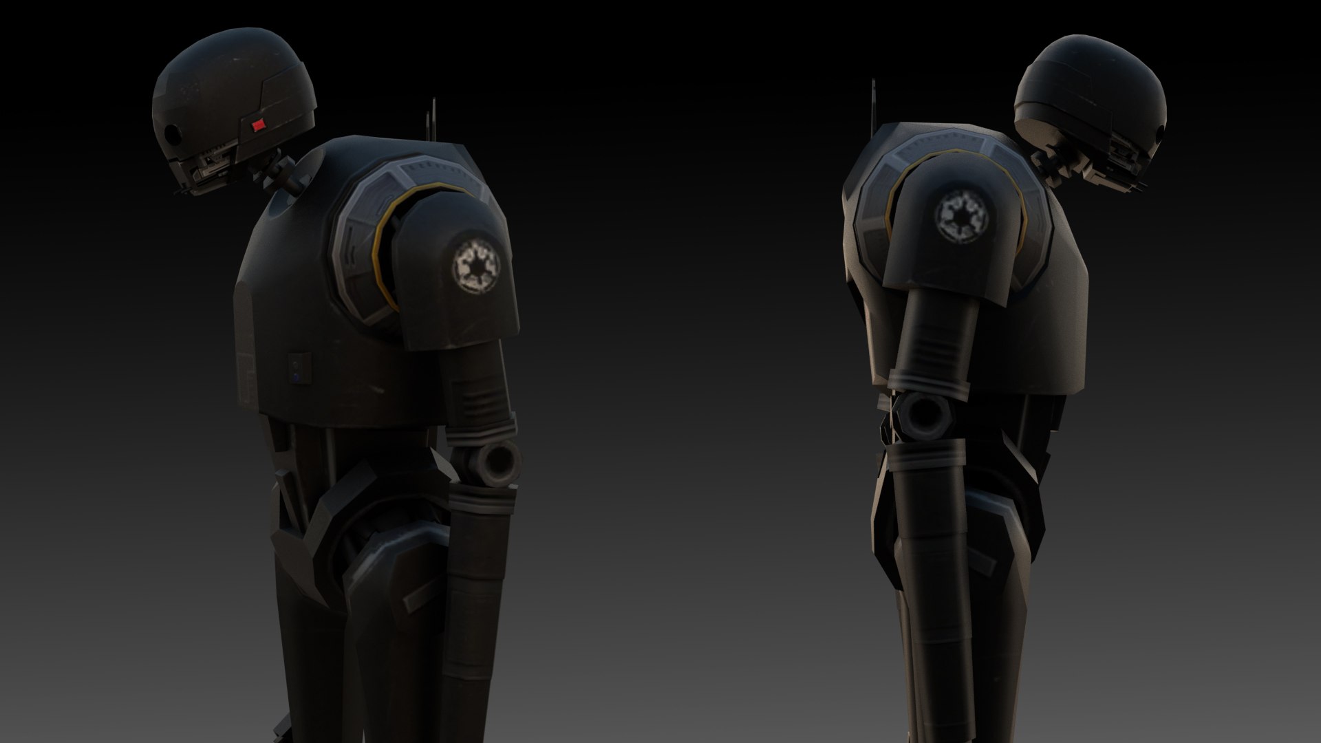 K-2SO Star Wars 3D Model High-Quality Rigged Model - TurboSquid 2367567