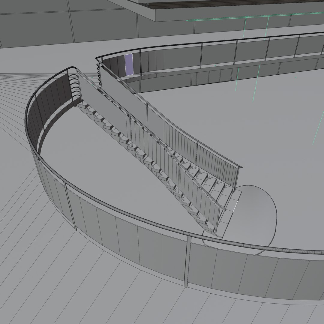 3D 3D Ladder Future Exhibition Interior And Exterior Mall - TurboSquid ...