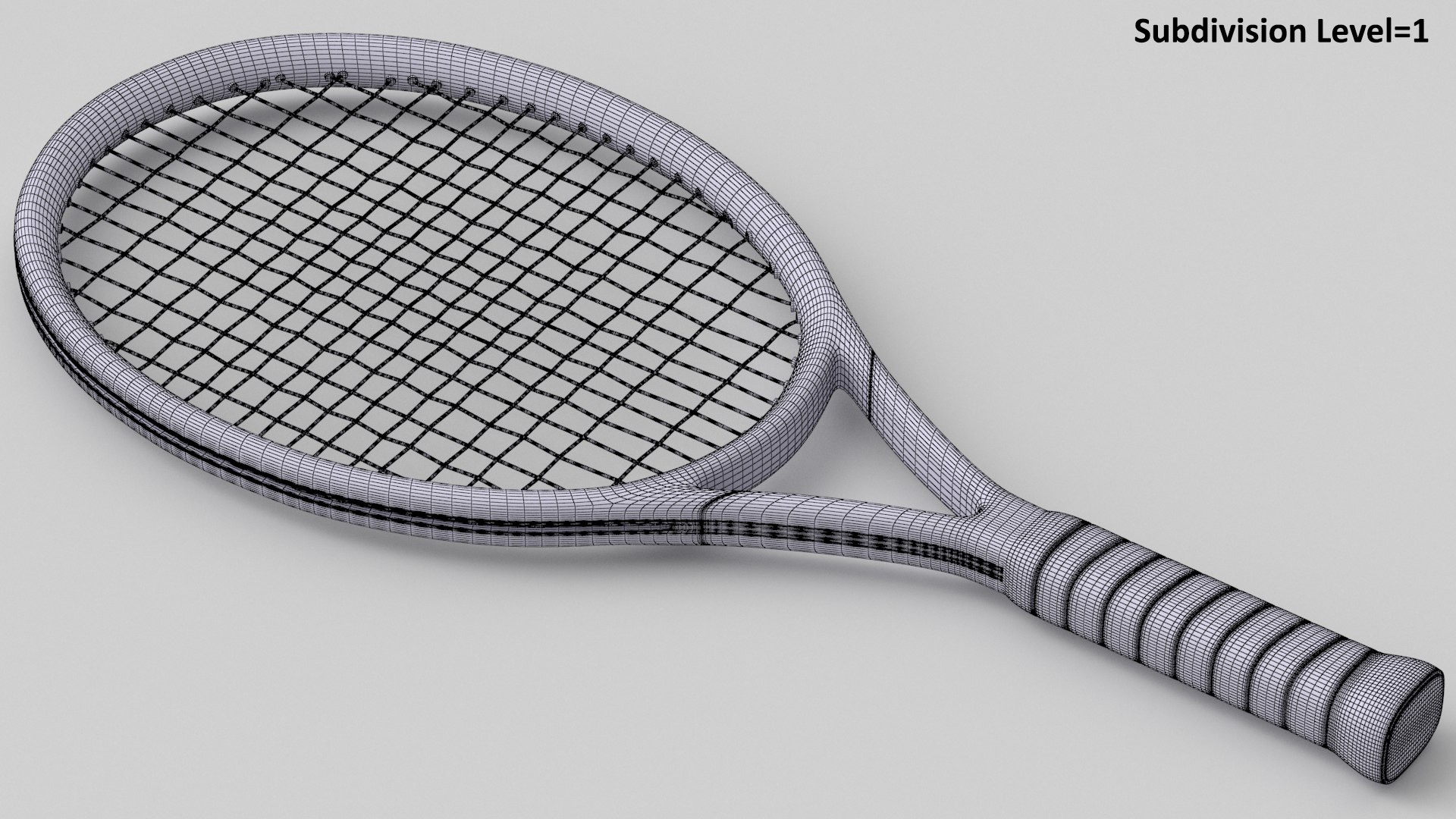 3D Tennis Racquet 03 model - TurboSquid 1973958