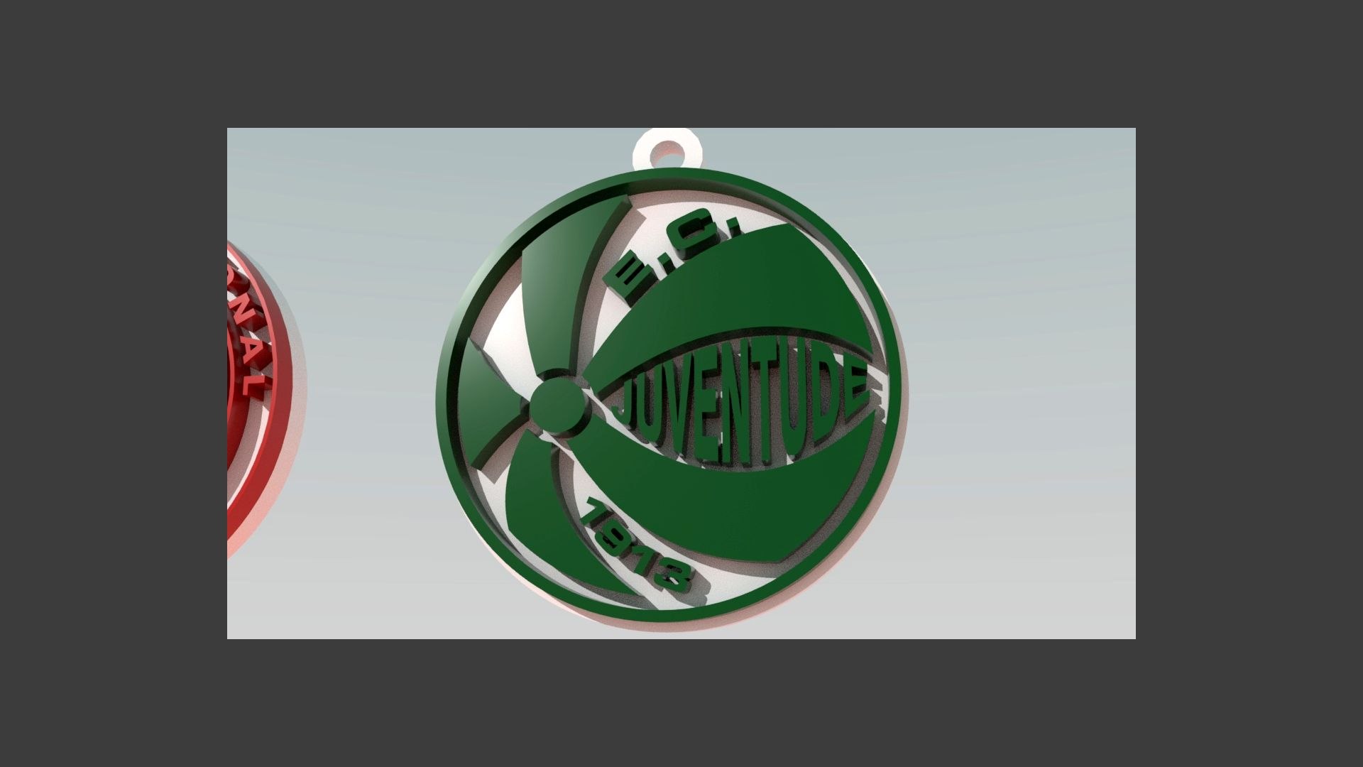 3D Juventude Logo Printable And Renderable Logo Shields Keychan ...