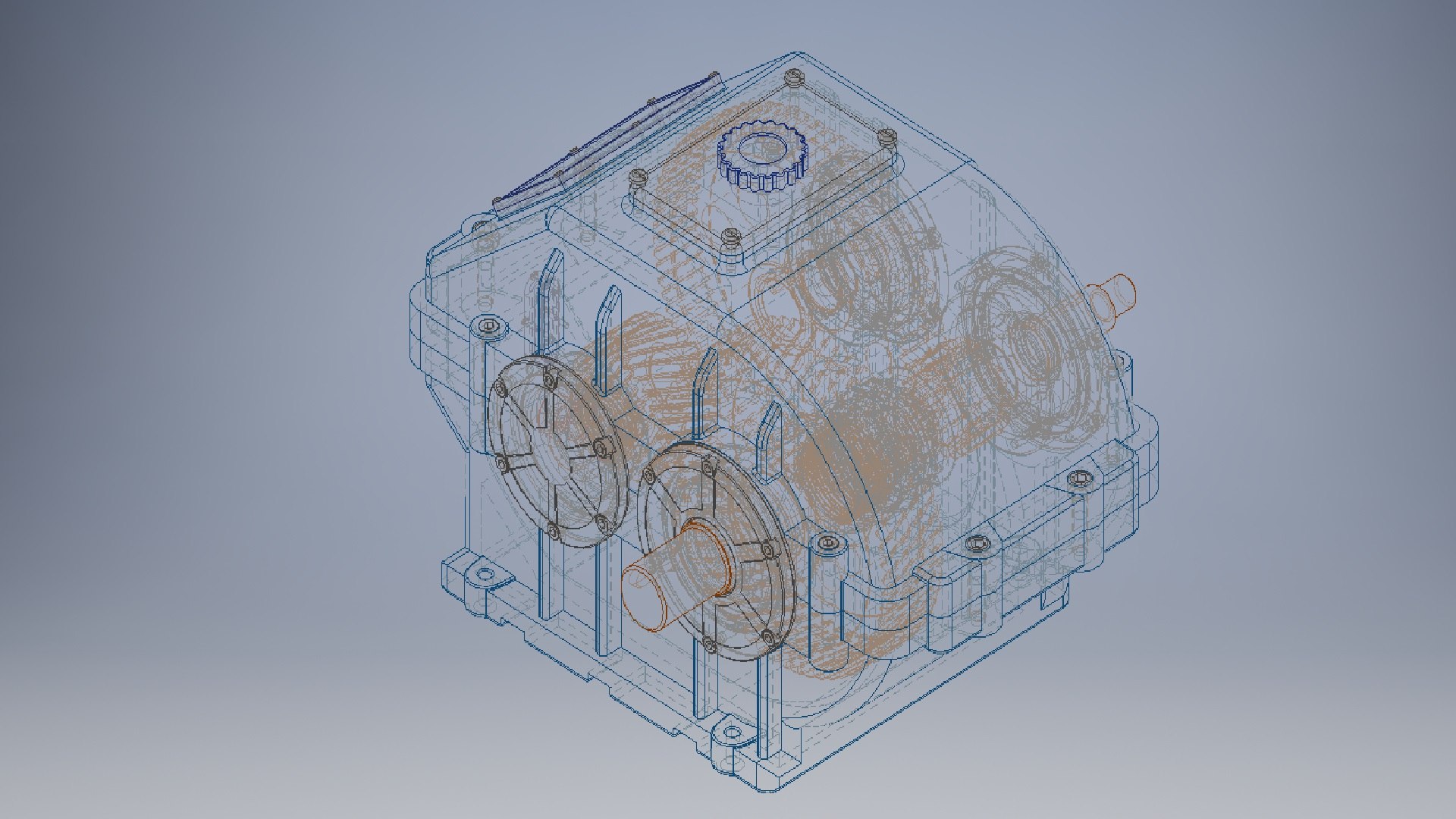 2 Stage Reduction Gearbox 3D Model - TurboSquid 2251758