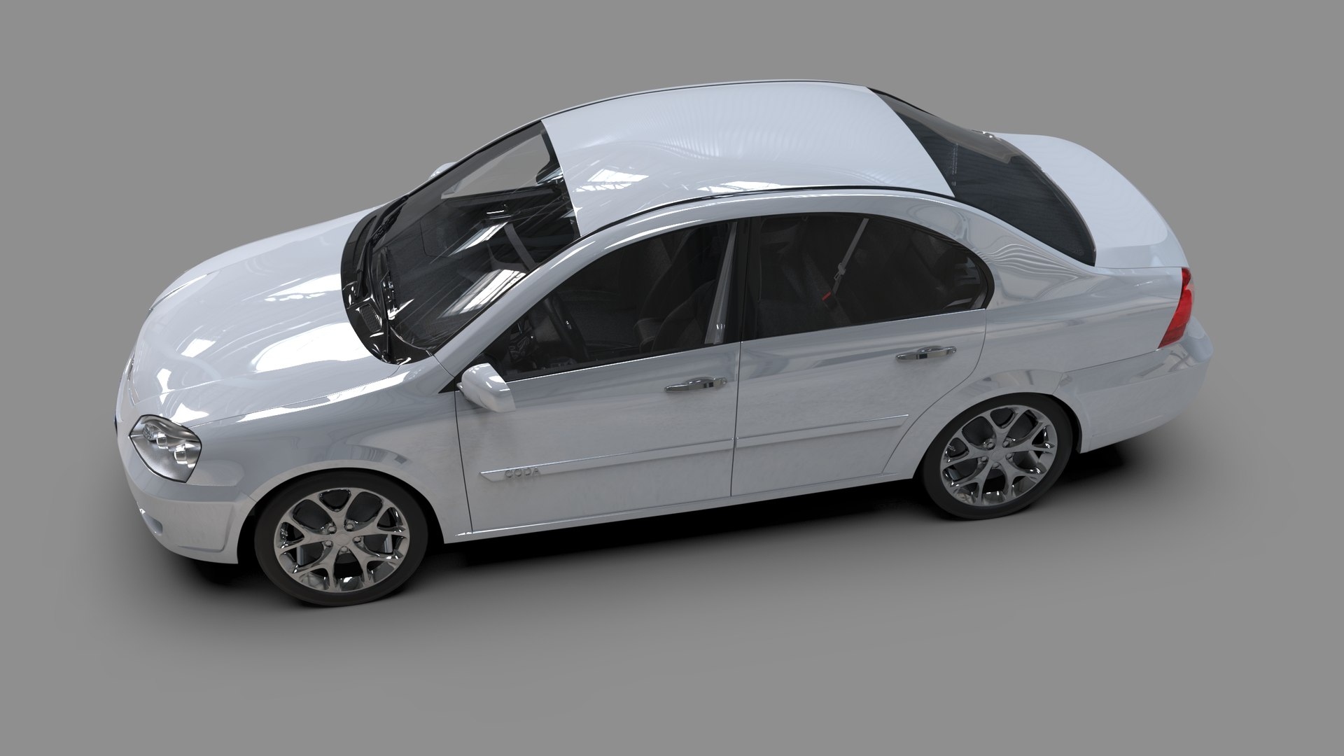 3D 2012 Coda EV Electric Car Model - TurboSquid 2034838