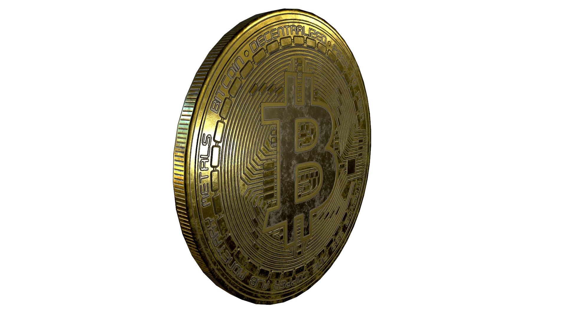 3D Bitcoin Digital Money - TurboSquid 1326401