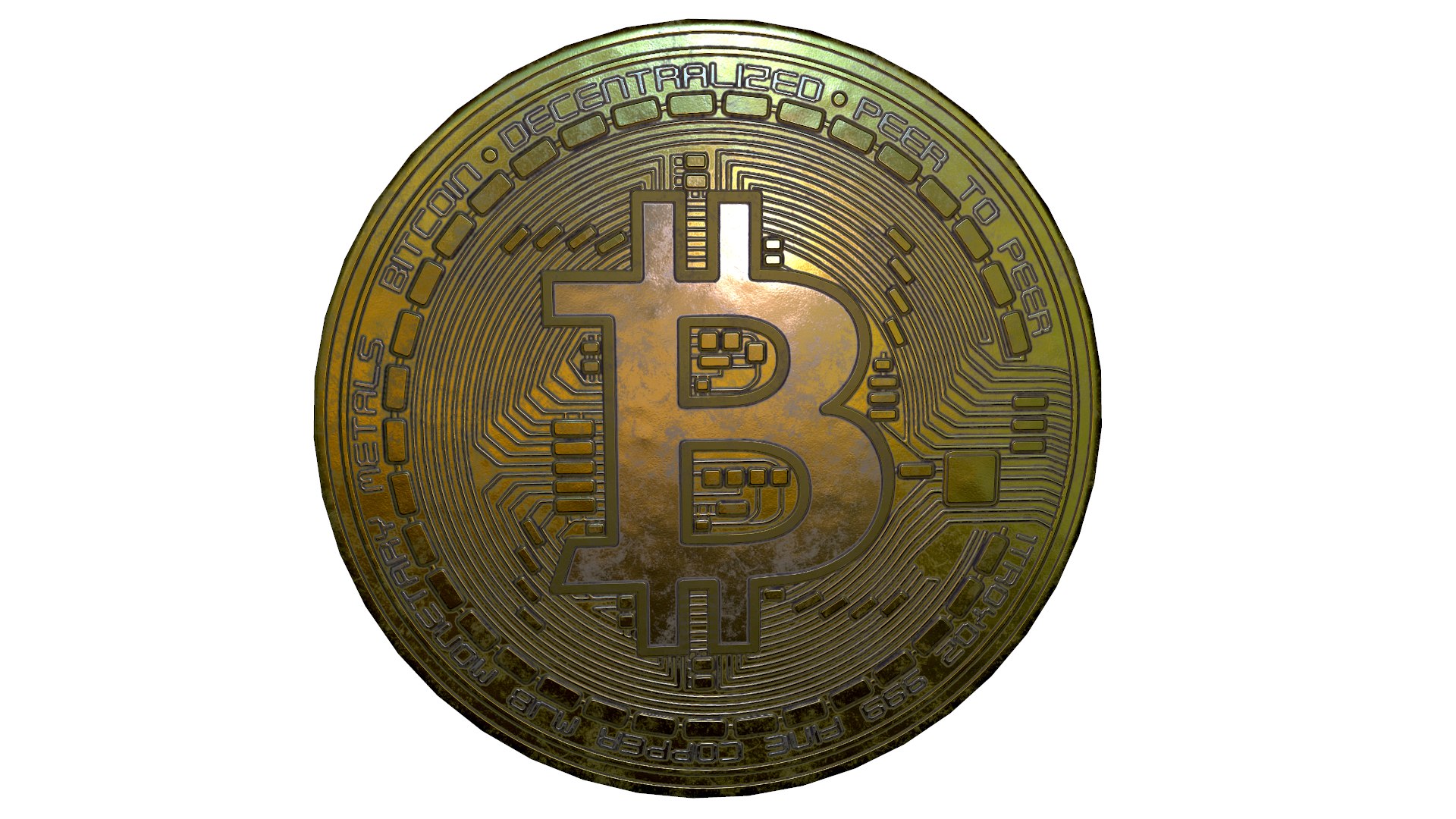 3D Bitcoin Digital Money - TurboSquid 1326401
