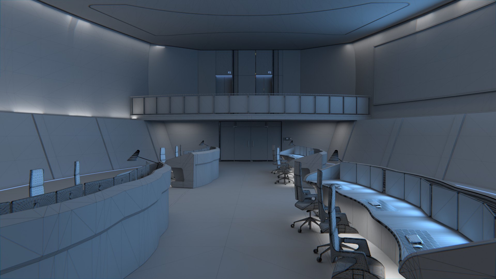 Monitoring Center Command Center 3D Model - TurboSquid 2175884