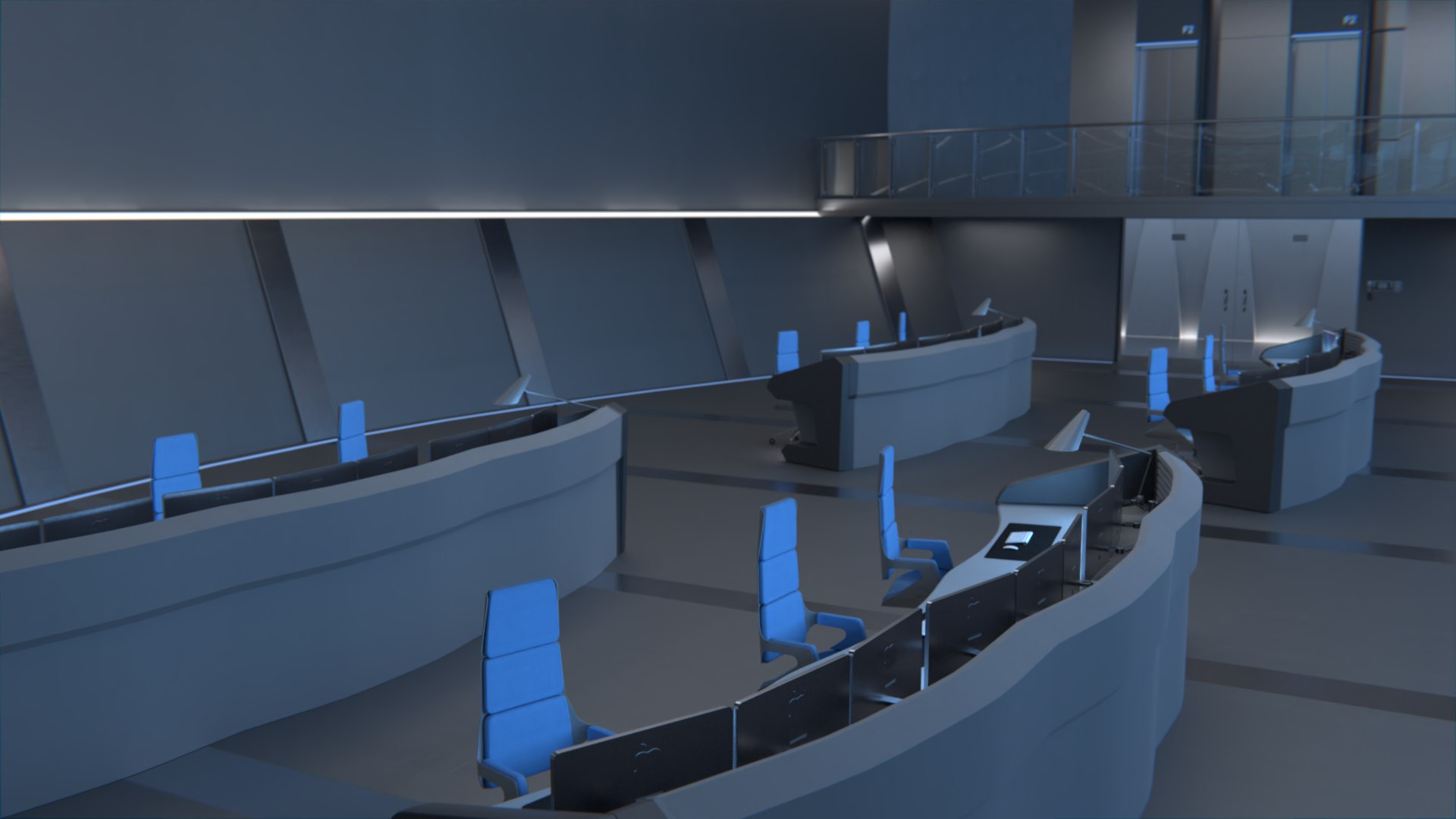 Monitoring Center Command Center 3D Model - TurboSquid 2175884