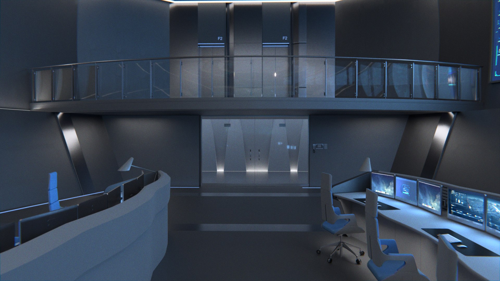 Monitoring Center Command Center 3D Model - TurboSquid 2175884