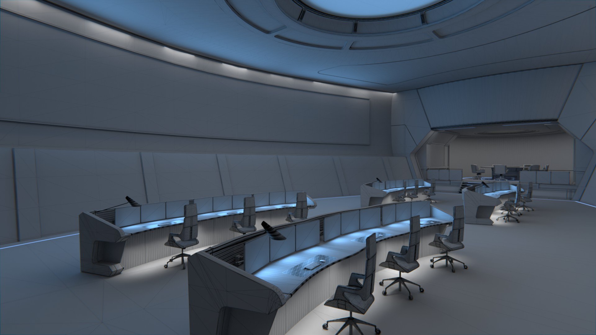Monitoring Center Command Center 3D Model - TurboSquid 2175884