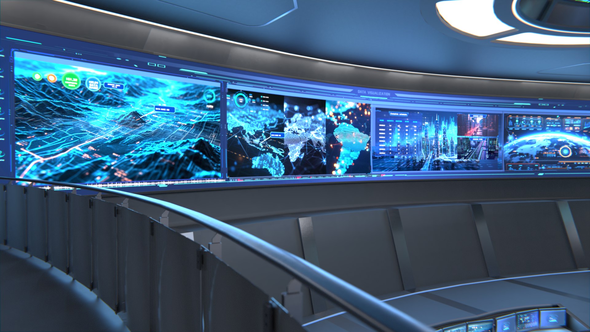 Monitoring Center Command Center 3D Model - TurboSquid 2175884