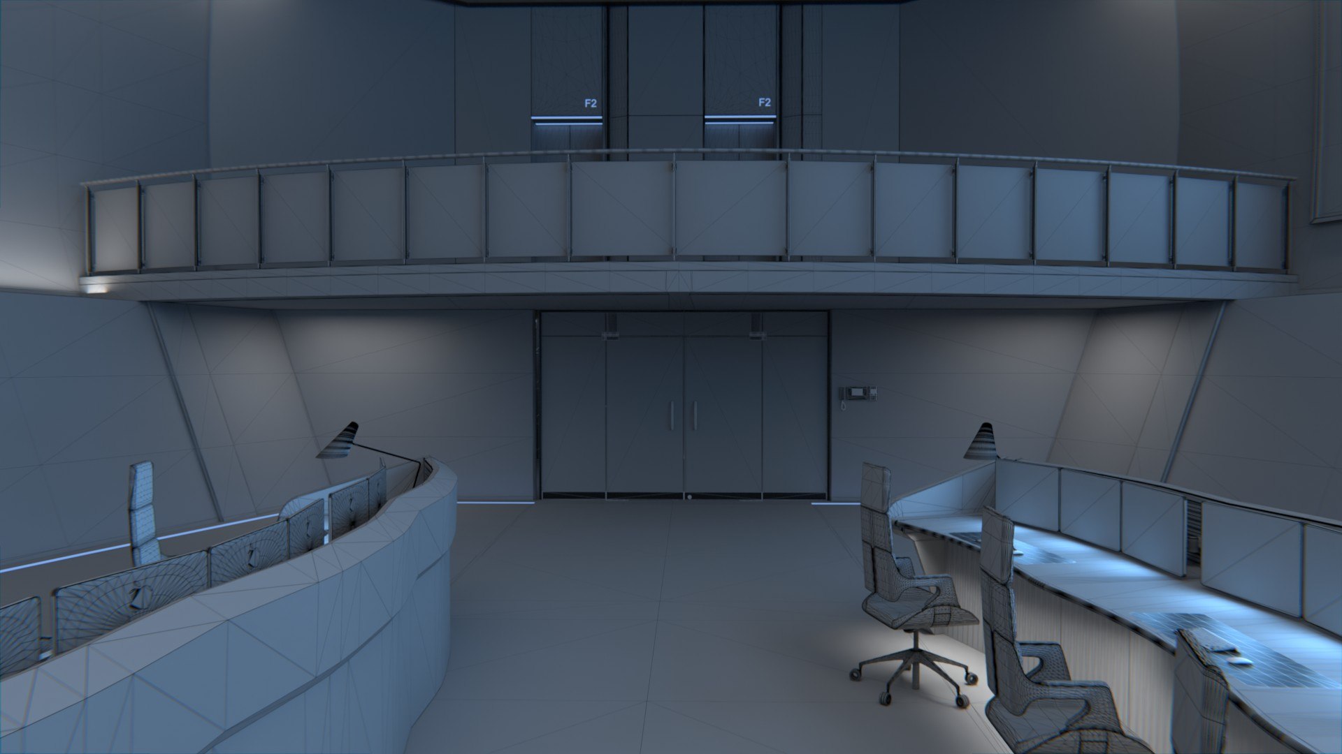 Monitoring Center Command Center 3D Model - TurboSquid 2175884