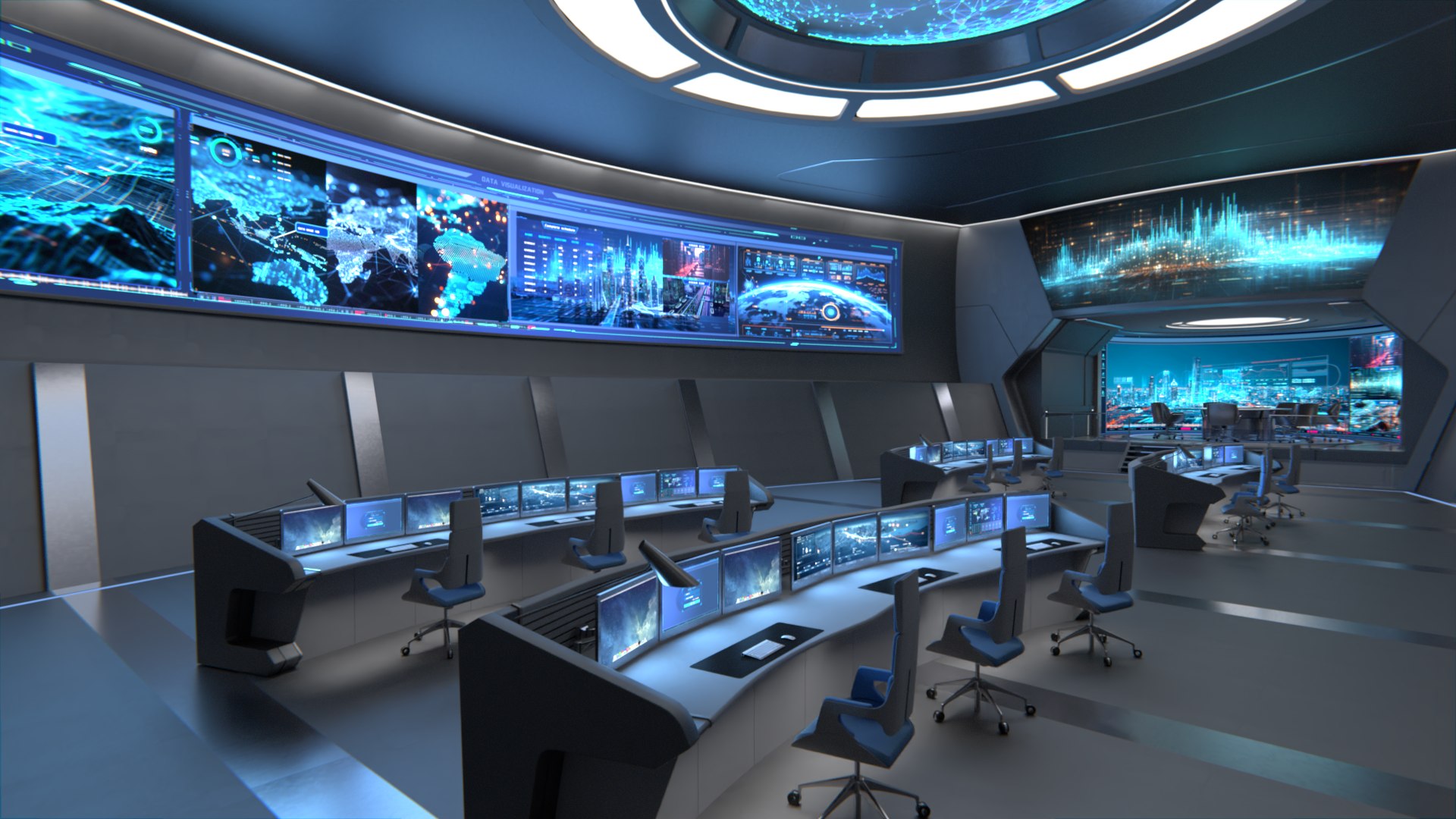 Monitoring Center Command Center 3D Model - TurboSquid 2175884
