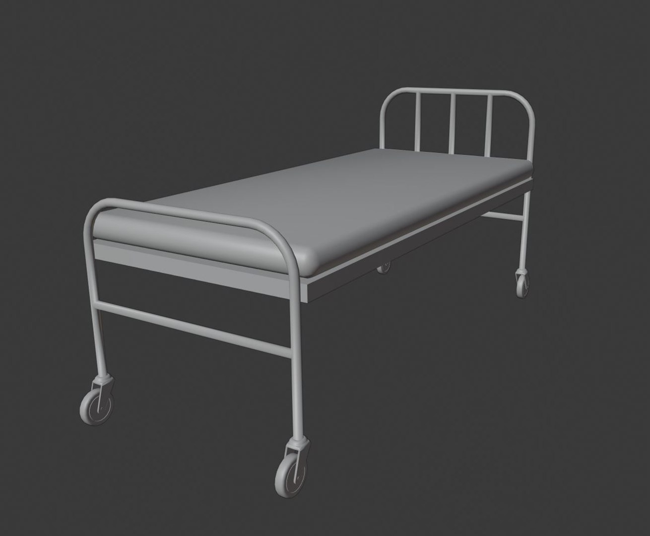 3D simple hospital bed - TurboSquid 1554168