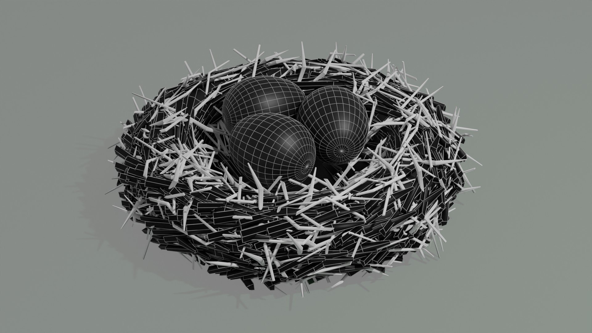 3D Bird Nest Model - TurboSquid 2088820