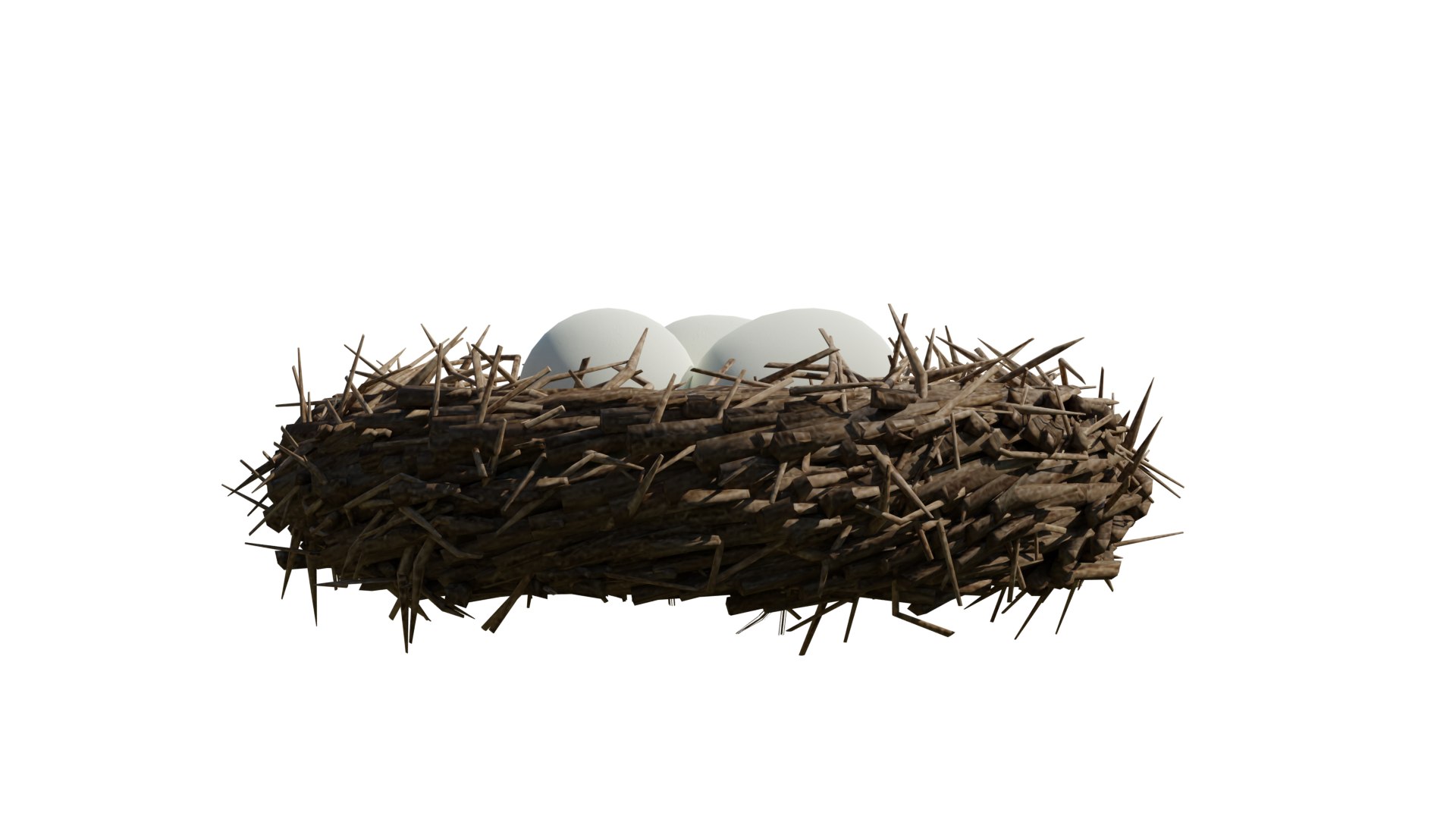 3D Bird Nest Model - TurboSquid 2088820