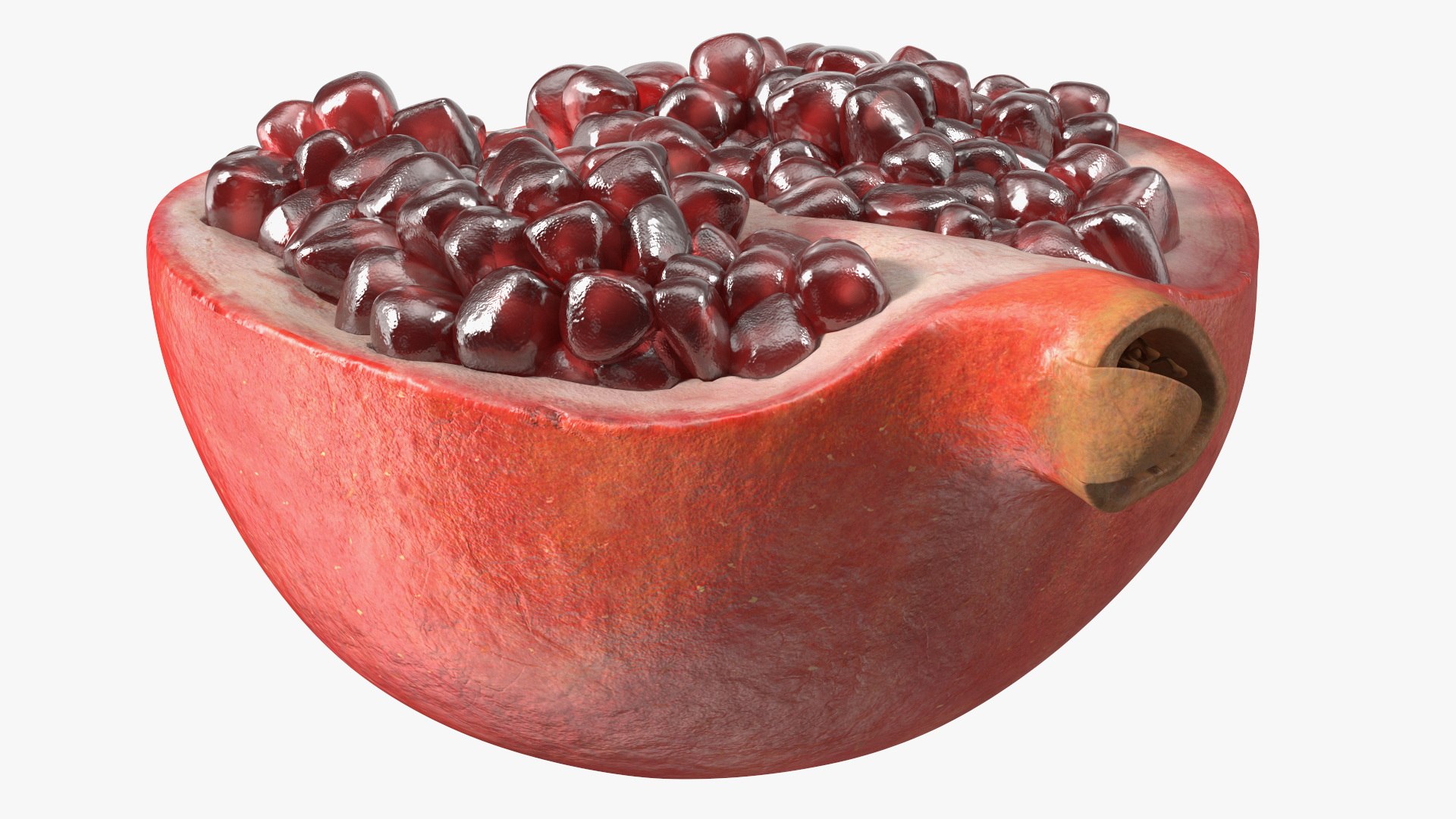 3D Pomegranate Red Fruit Cross Section - TurboSquid 2117246