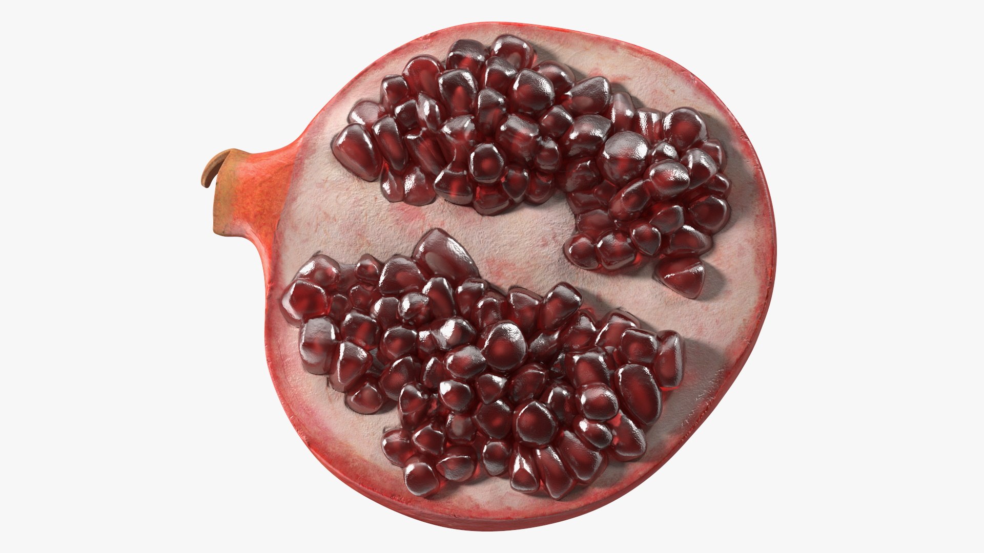 3D Pomegranate Red Fruit Cross Section - TurboSquid 2117246