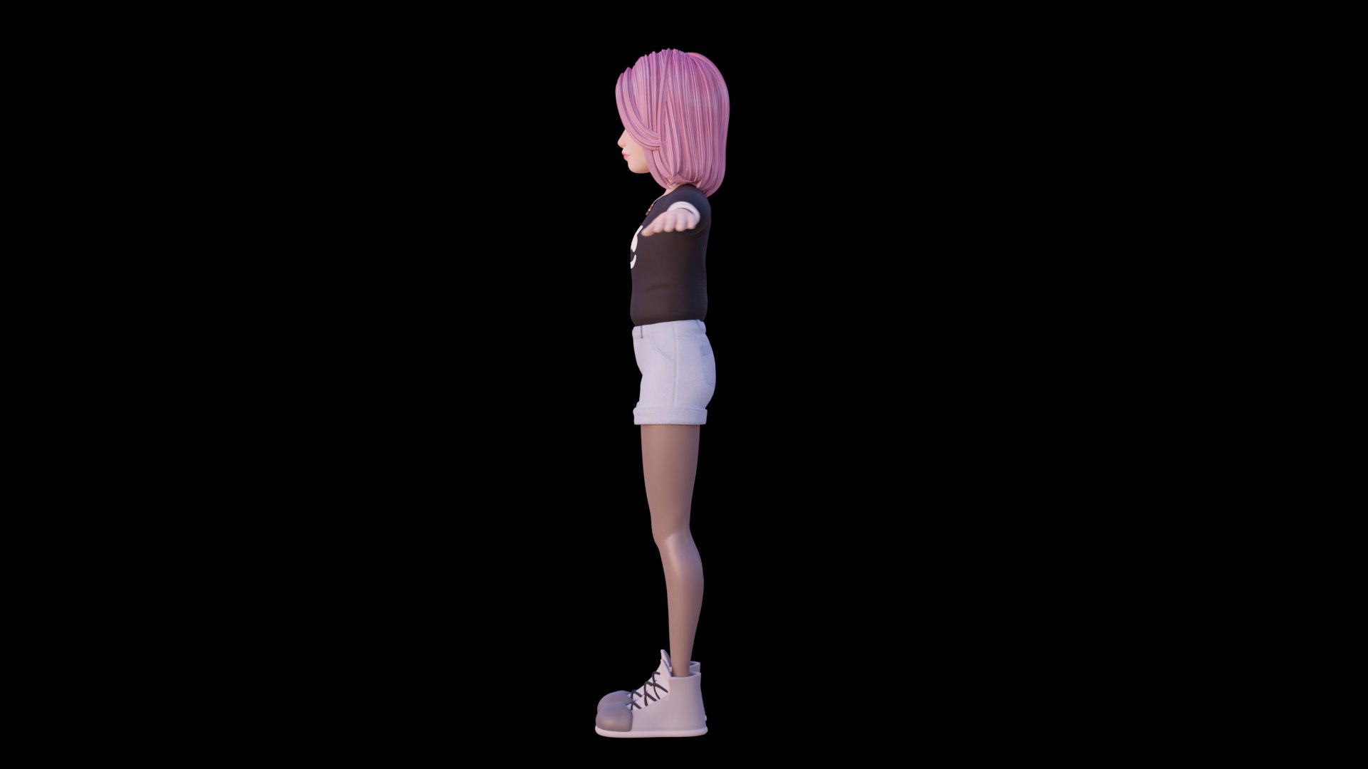 Cartoon Woman- Fully Rigged 3D - TurboSquid 1945767
