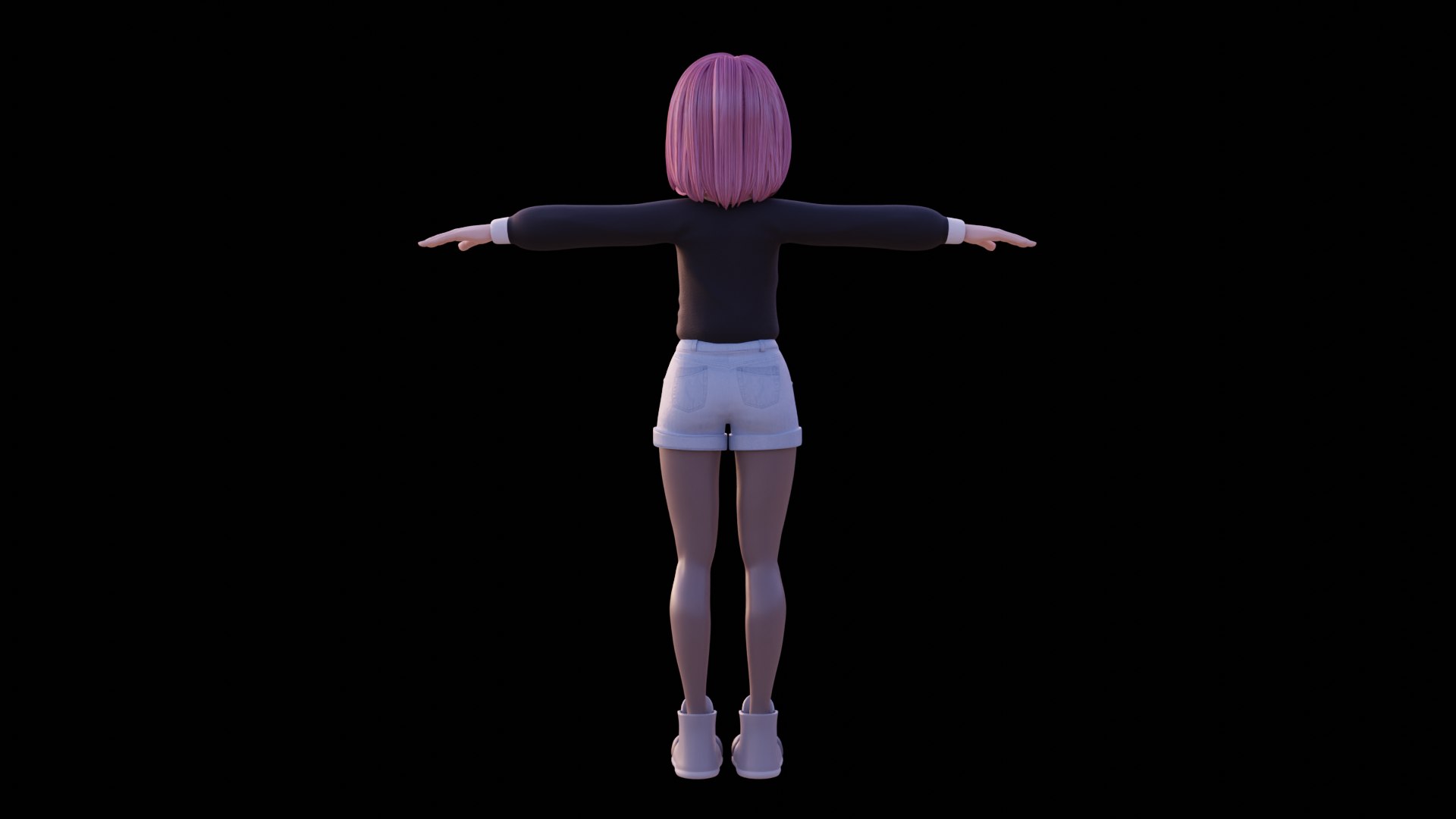 Cartoon Woman- Fully Rigged 3D - TurboSquid 1945767