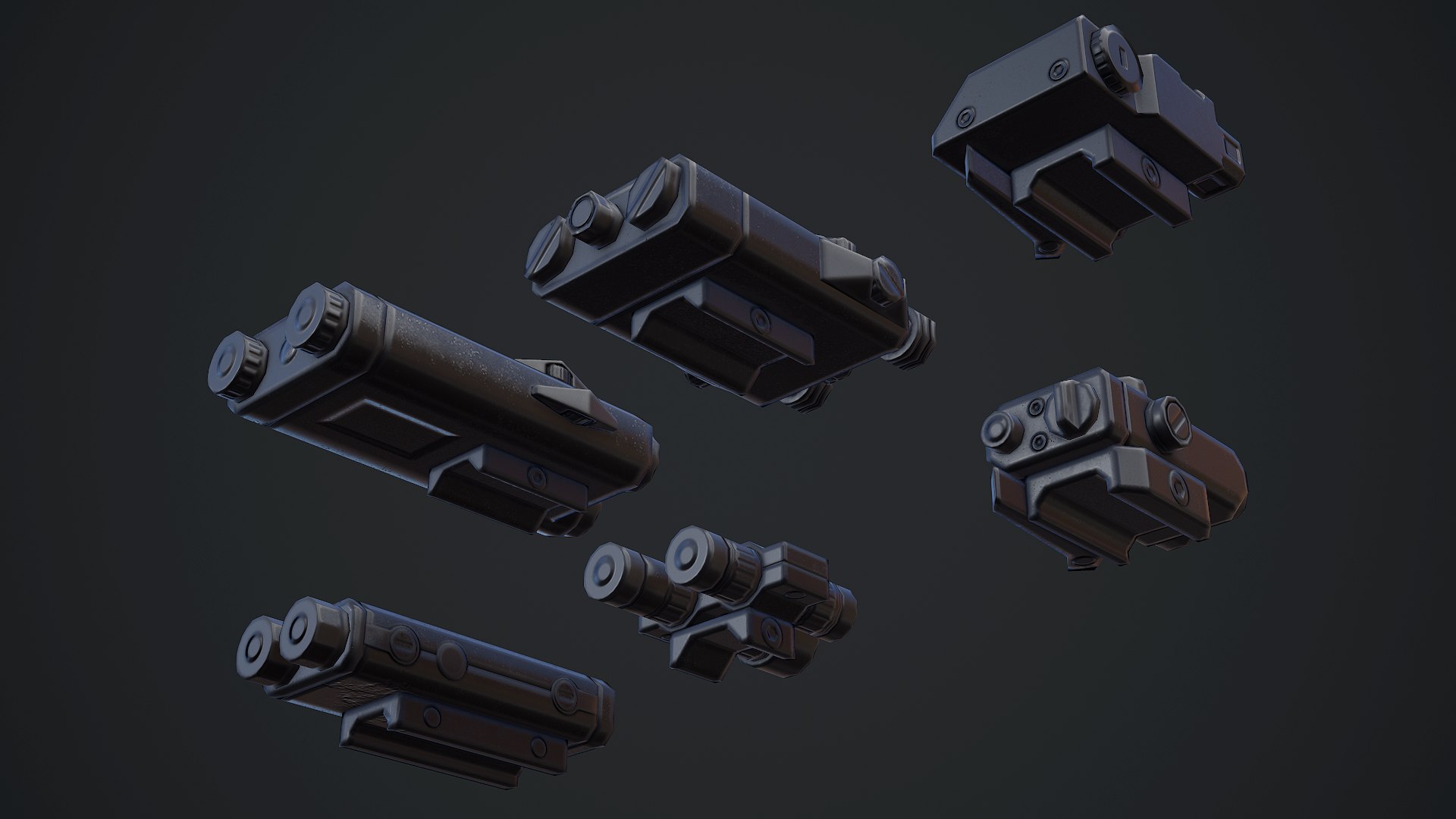 3D PEQ Units 01 PACK model - TurboSquid 1806633