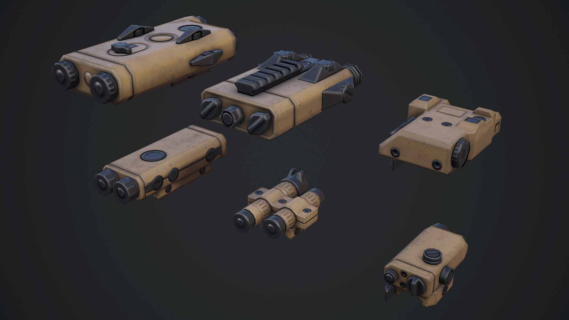 3D PEQ Units 01 PACK Model - TurboSquid 1806633