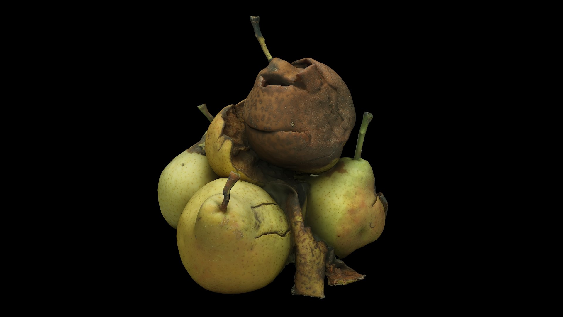 Rotten Pears 02 3D - TurboSquid 2275733