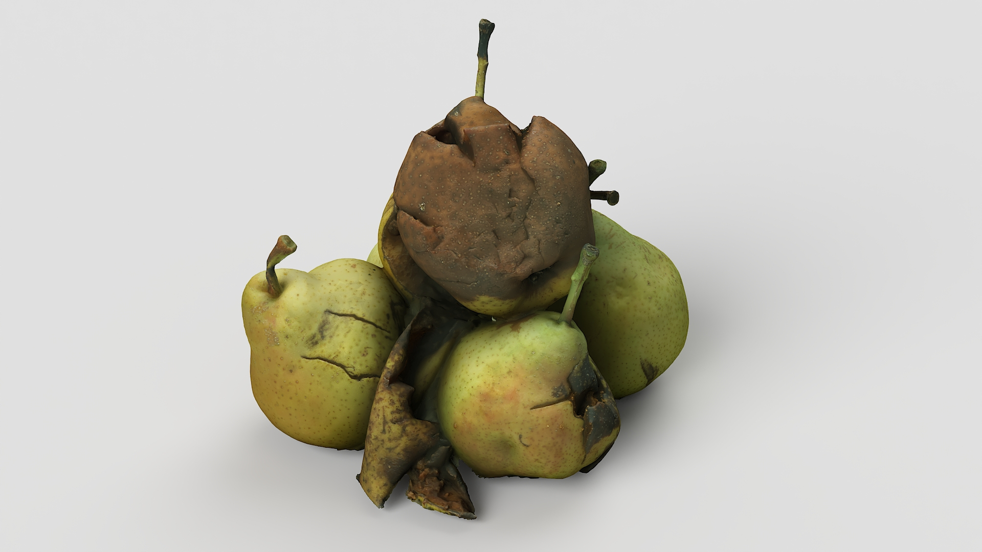 Rotten Pears 02 3D - TurboSquid 2275733