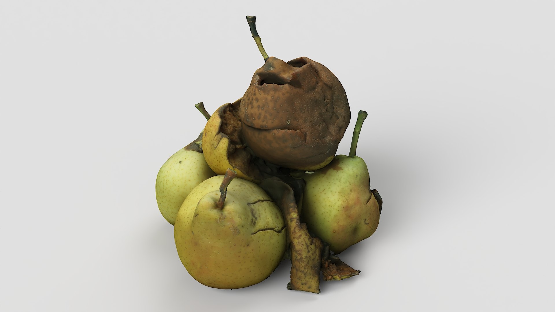 Rotten Pears 02 3D - TurboSquid 2275733