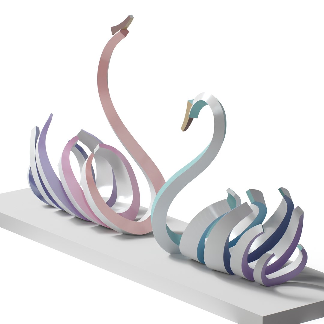 3D Two Swans Model - TurboSquid 1944725