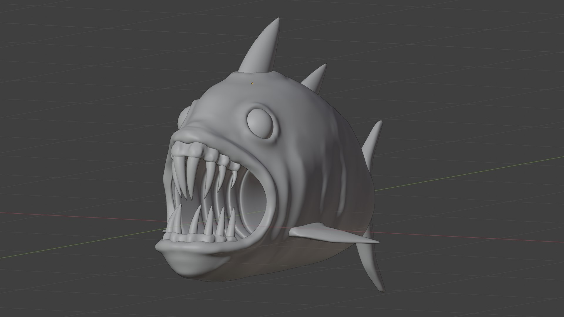 3D Monster Fish Model - TurboSquid 1753845