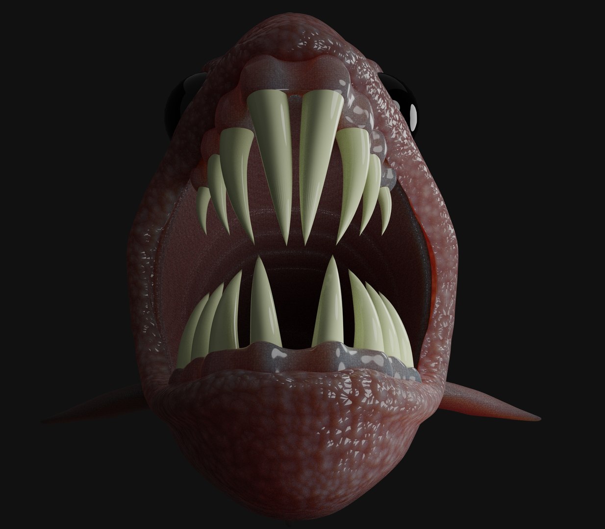 3D Monster Fish Model - TurboSquid 1753845