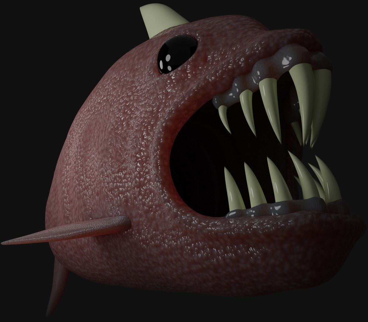3D Monster Fish Model - TurboSquid 1753845